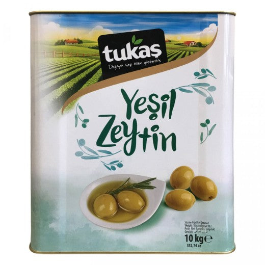 Cem Tukas Cocktail Kalamata Green Olives [Tin] 81/100 (10KG)